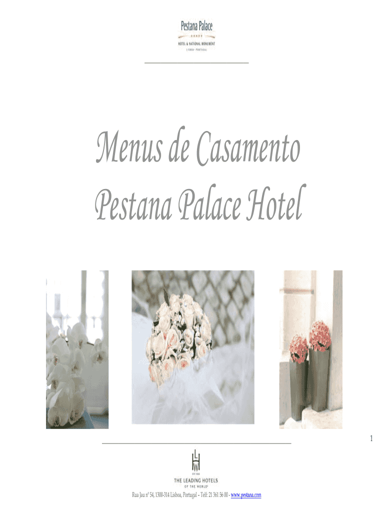 Fillable Online Menus de Casamento Fax Email Print - pdfFiller