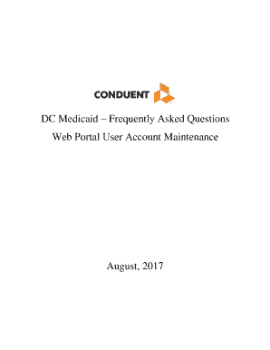 Fillable Online DC Medicaid Frequently Asked Questions Fax Email Print ...