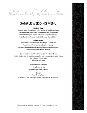 Fillable Online Club LeConte Fax Email Print - pdfFiller