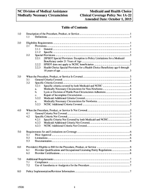 Fillable Online Medically Necessary Circumcision Fax Email Print - pdfFiller