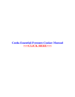 Fillable Online Cooks Essential Pressure Cooker Manual Fax Email Print ...