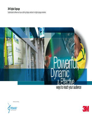 Fillable Online 3M Digital Signage Fax Email Print - pdfFiller