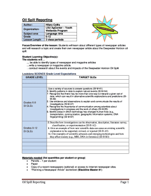 Fillable Online Oil Spill Reporting Fax Email Print - pdfFiller