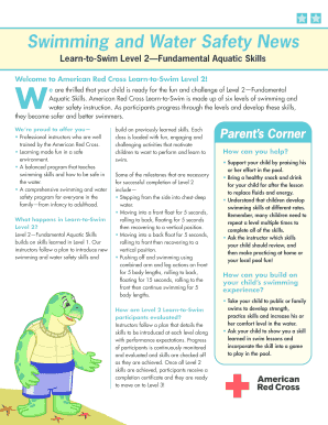 Fillable Online upj pitt Welcome to American Red Cross Learn-to-Swim ...