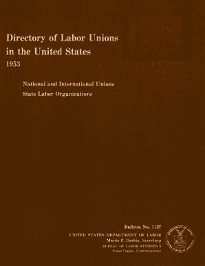 Fillable Online Directory of Labor Unions Fax Email Print - pdfFiller