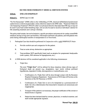 Fillable Online DNR AND DNR/POLST Fax Email Print - pdfFiller
