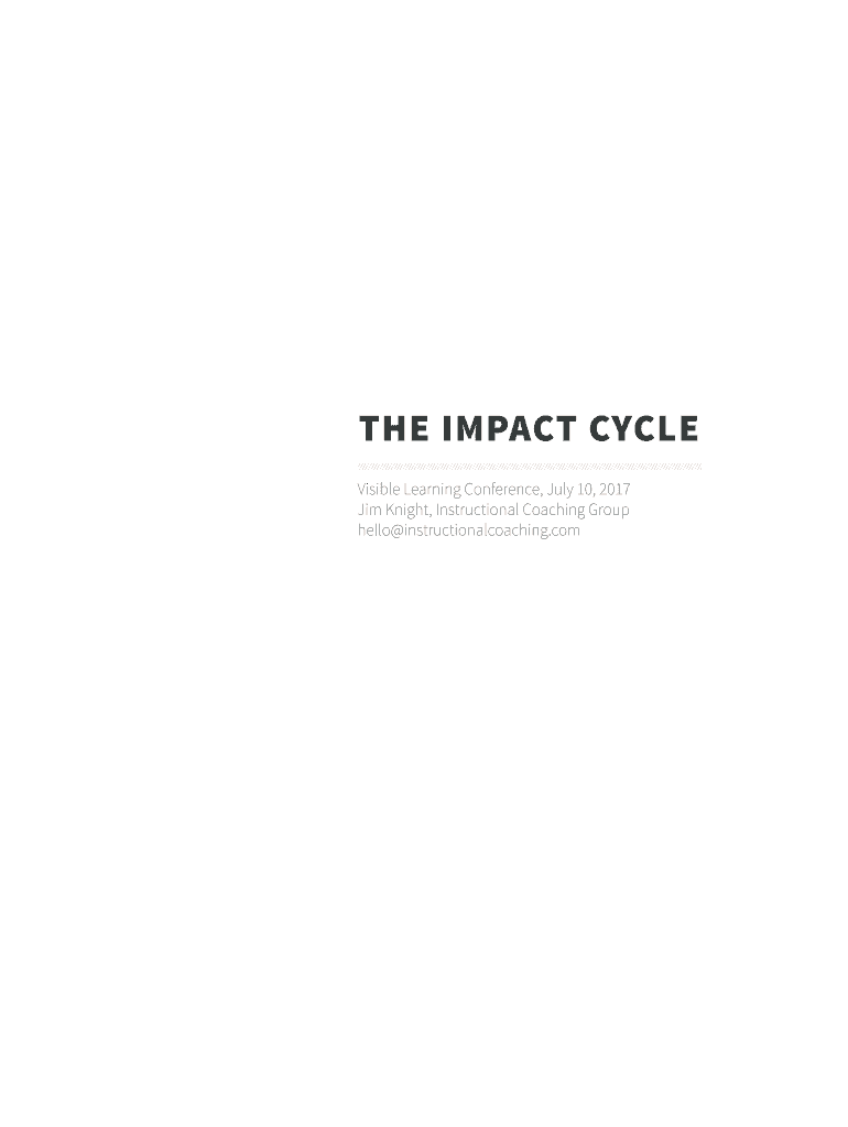 Fillable Online THE IMPACT CYCLE Fax Email Print - pdfFiller
