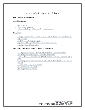 Fillable Online Access to Information and Privacy Fax Email Print ...
