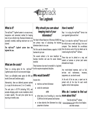 Fillable Online Tax Logbook Fax Email Print - pdfFiller