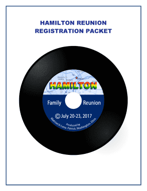 Fillable Online HAMILTON REUNION Fax Email Print - pdfFiller