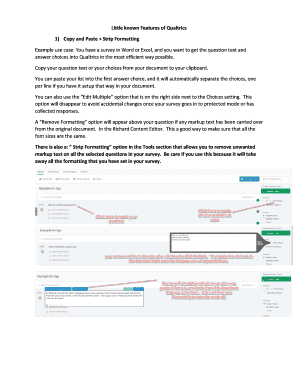 Fillable Online Little known Features of Qualtrics Fax Email Print ...