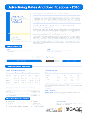 Fillable Online Advertising Rates And Specifications - 2018 Fax Email ...