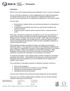 Fillable Online RICS is the worlds leading professional qualification ...