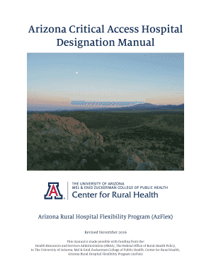Fillable Online Arizona Critical Access Hospital Fax Email Print ...