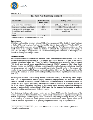 Fillable Online Taj Sats Air Catering Limited Fax Email Print - pdfFiller