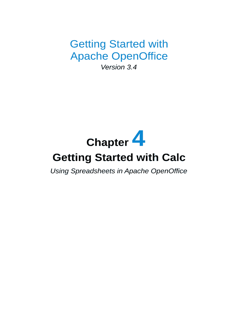 Fillable Online Using Spreadsheets in Apache OpenOffice Fax Email Print ...