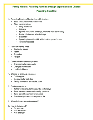 Fillable Online Pre-Divorce Checklist Fax Email Print - pdfFiller