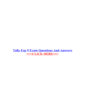 Fillable Online Tally Erp 9 Exam Questions And Answers Fax Email Print ...