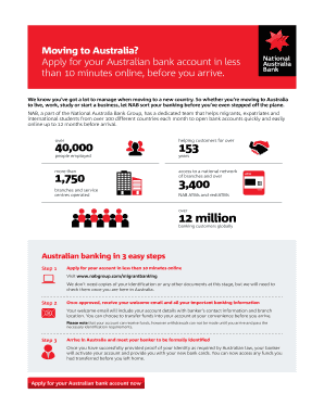 Fillable Online Apply for your Australian bank account in less Fax ...