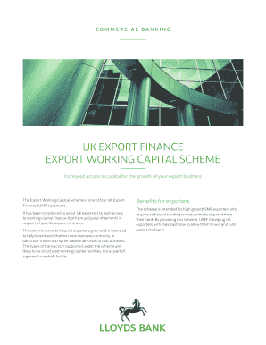 Fillable Online EXPORT WORKING CAPITAL SCHEME Fax Email Print - pdfFiller