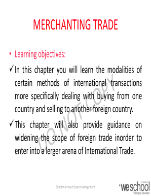 Fillable Online MERCHANTING TRADE Fax Email Print - pdfFiller
