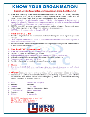 Fillable Online KNOW YOUR ORGANISATION Fax Email Print - pdfFiller