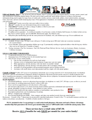 Fillable Online LifeLock Identity Alert - Our advanced LifeLock ...