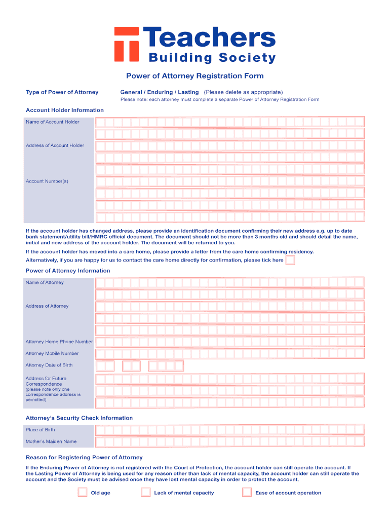 Fillable Online Power of Attorney Registration Form Fax Email Print ...