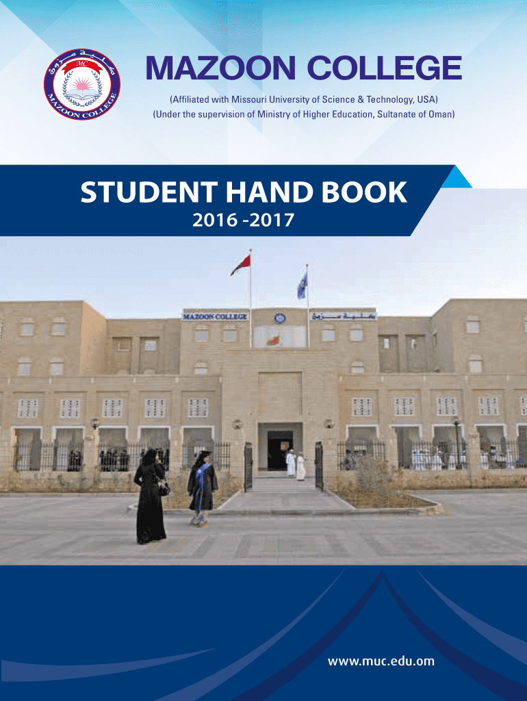 Fillable Online MAZOON COLLEGE Fax Email Print - pdfFiller