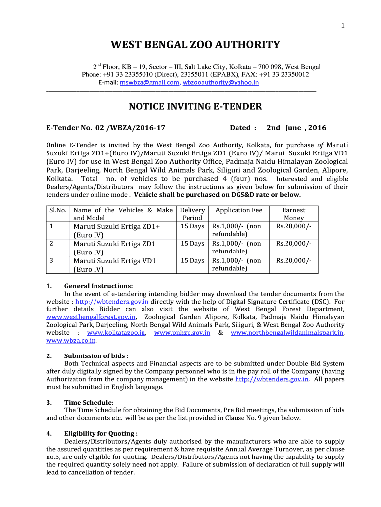 Fillable Online 2nd Floor, KB 19, Sector III, Salt Lake City, Kolkata ...