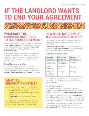 Fillable Online Aboriginal Tenants Rights Factsheet 5 Fax Email Print ...