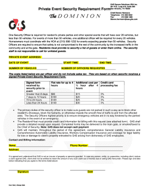 Fillable Online G4S Secure Solutions USA Inc Fax Email Print - pdfFiller
