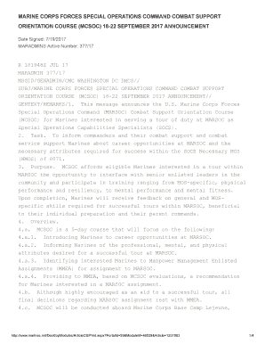 Fillable Online MARINE CORPS FORCES SPECIAL OPERATIONS COMMAND COMBAT ...