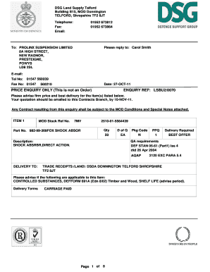 Fillable Online Building B15, MOD Donnington Fax Email Print - pdfFiller