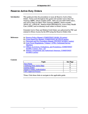 Fillable Online Reserve Active Duty Orders Fax Email Print - pdfFiller