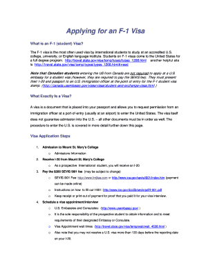 Fillable Online What is an F-1 (student) Visa Fax Email Print - pdfFiller