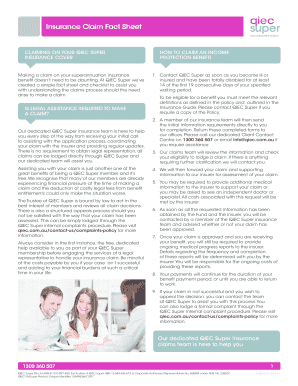 Fillable Online Insurance Claim Fact Sheet Fax Email Print - pdfFiller