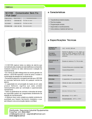 Fillable Online SC3100 Comunicador Sem Fio Fax Email Print - pdfFiller