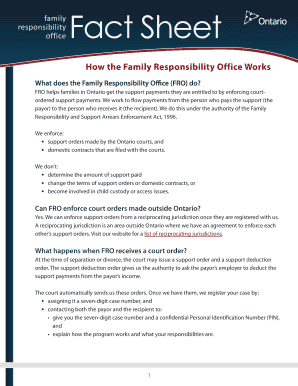 Fillable Online How the Family Responsibility Office Works Fax Email ...
