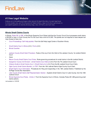 Fillable Online Illinois Small Claims Courts Fax Email Print - pdfFiller