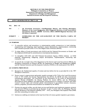 Fillable Online JOINT MEMORANDUM CIRCULAR Fax Email Print - pdfFiller