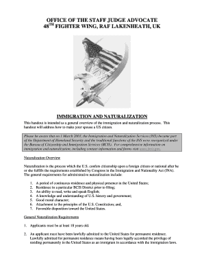 Fillable Online This handout is intended as a general overview of the ...