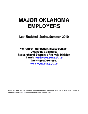 Fillable Online MAJOR OKLAHOMA Fax Email Print - pdfFiller