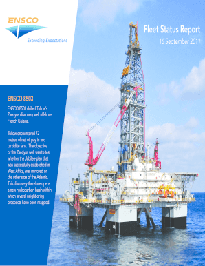 Fillable Online Fleet Status Report Fax Email Print - pdfFiller