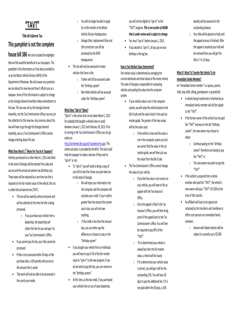 Fillable Online This pamphlet is not the complete Fax Email Print ...