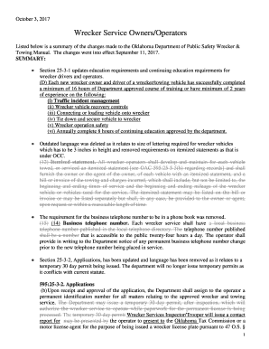 Fillable Online Wrecker Service Owners/Operators Fax Email Print ...
