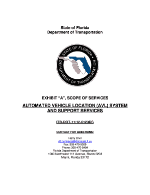 Fillable Online AUTOMATED VEHICLE LOCATION (AVL) SYSTEM Fax Email Print ...