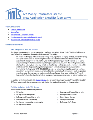 Fillable Online NY Money Transmitter License Fax Email Print - pdfFiller