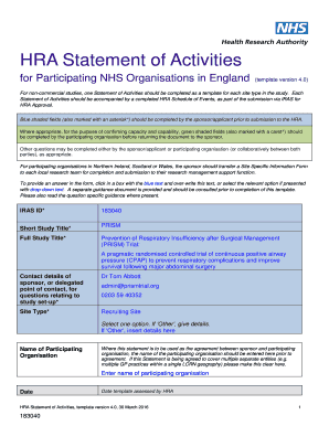 Fillable Online HRA Statement of Activities Fax Email Print - pdfFiller