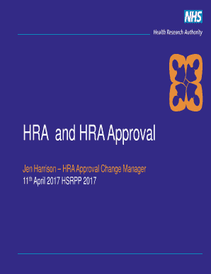 Fillable Online HRA and HRA Approval Fax Email Print - pdfFiller